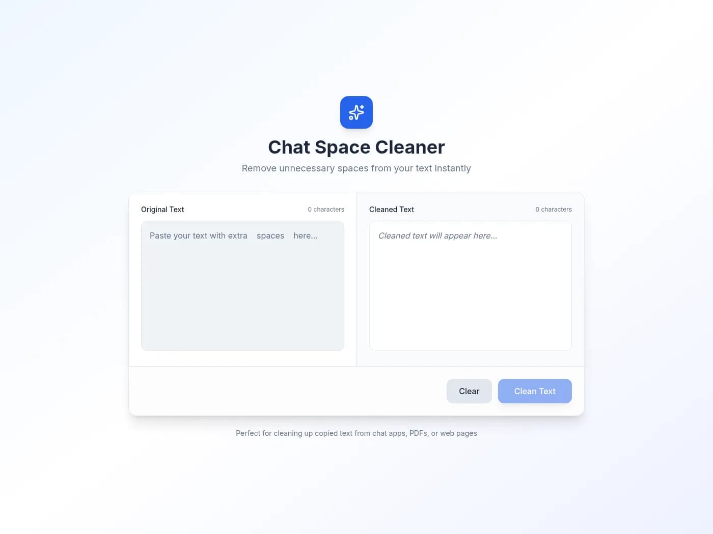 Chat Space Cleaner
