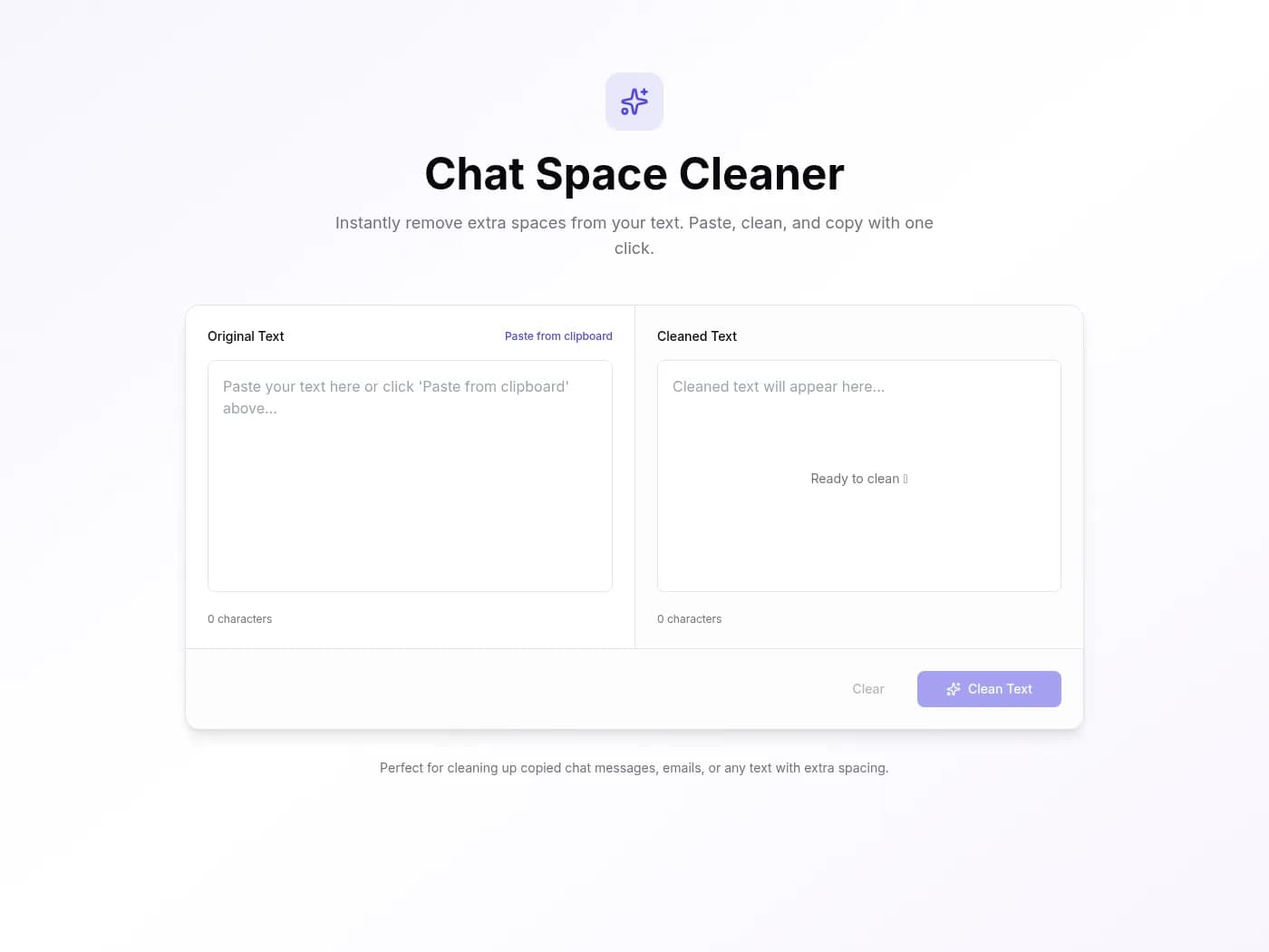 Chat Space Cleaner Tool