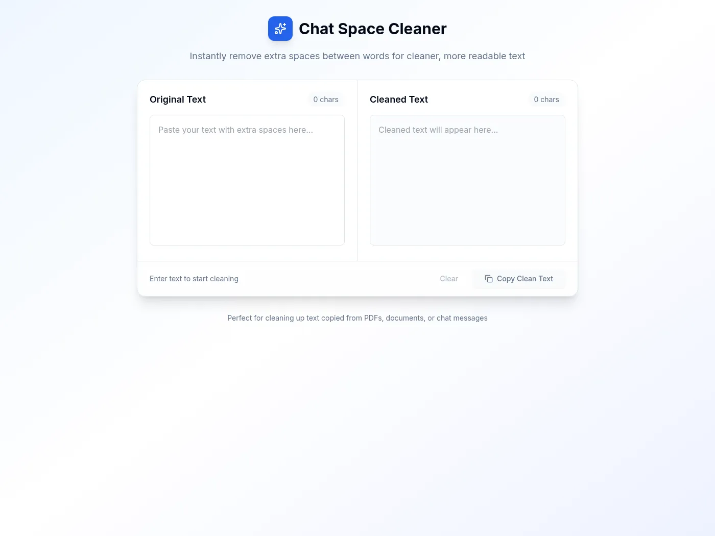 Chat Space Cleaner Tool