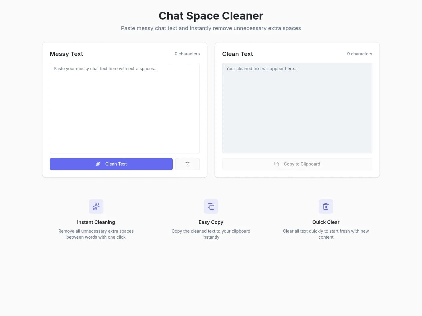 Chat Space Cleaner Tool