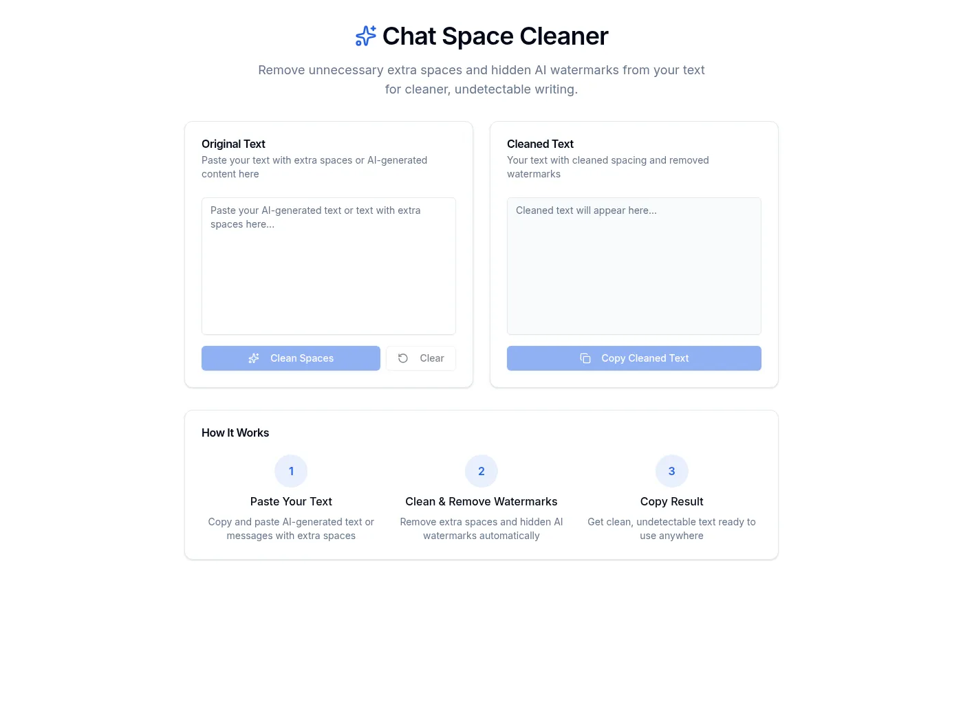 Chat Space Cleaner Tool