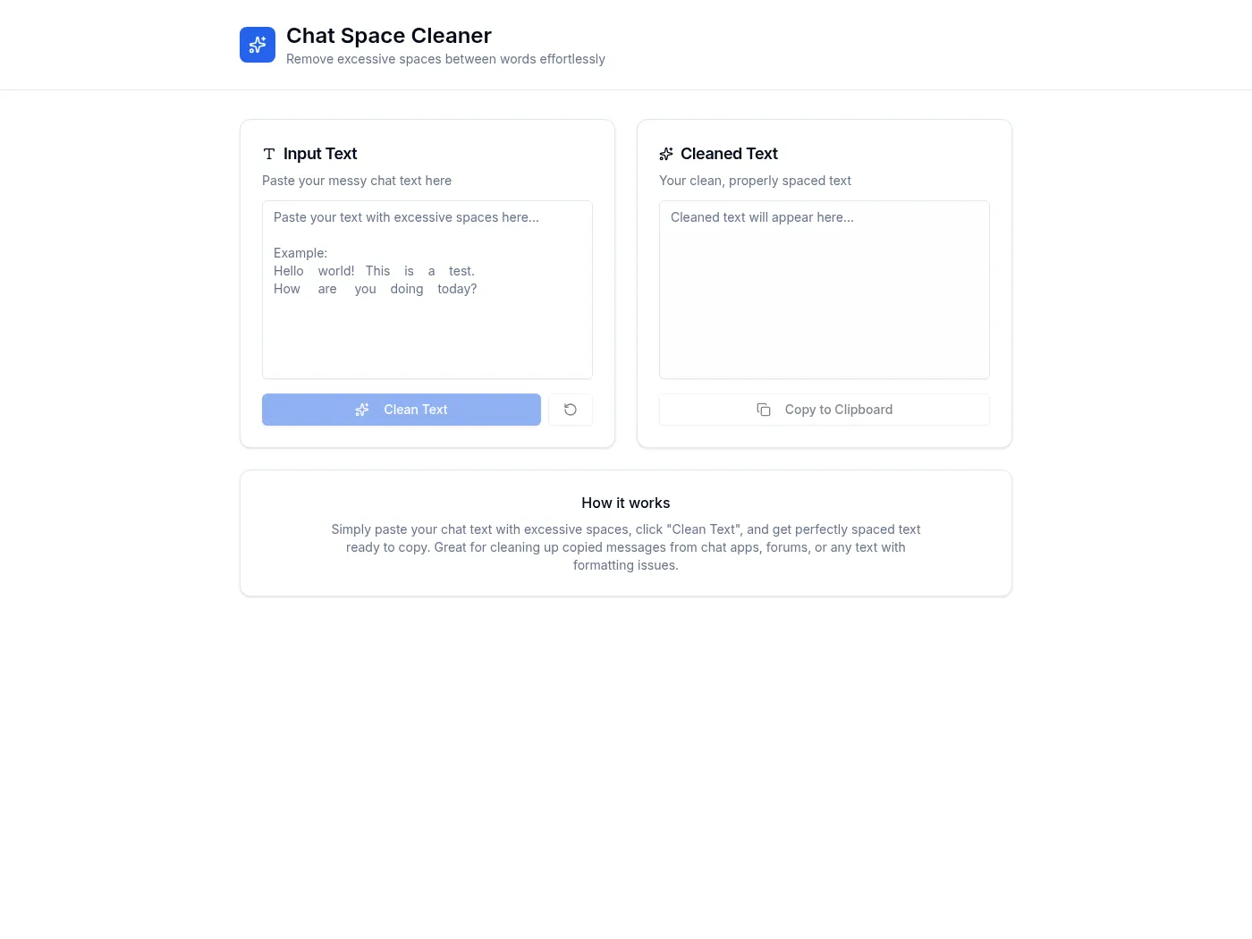 Chat Cleaner Tool