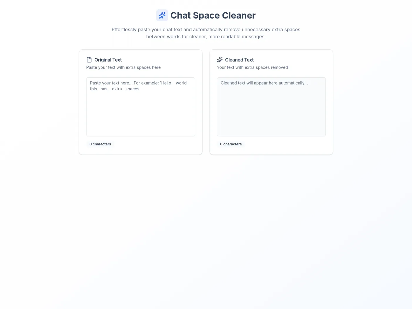 Chat Space Cleaner Tool