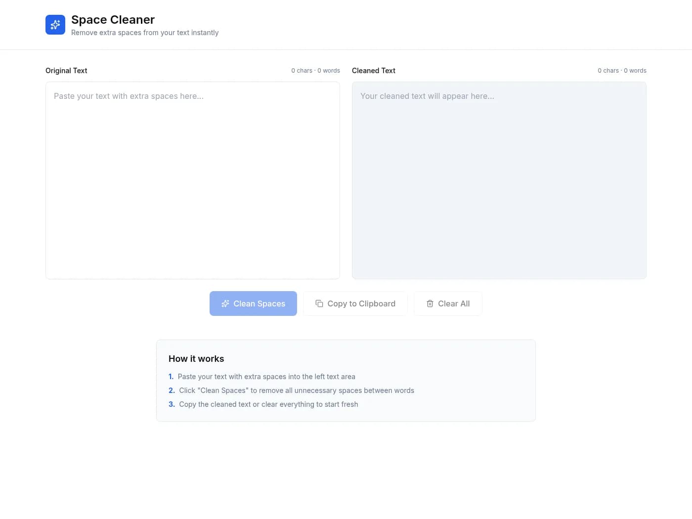 Chat Space Cleaner Tool
