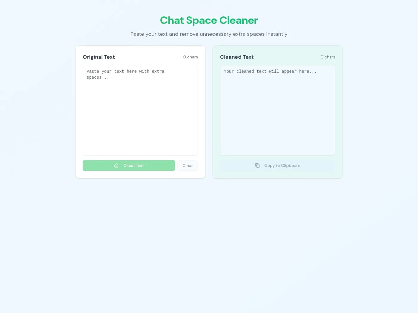 Chat Space Cleaner Tool