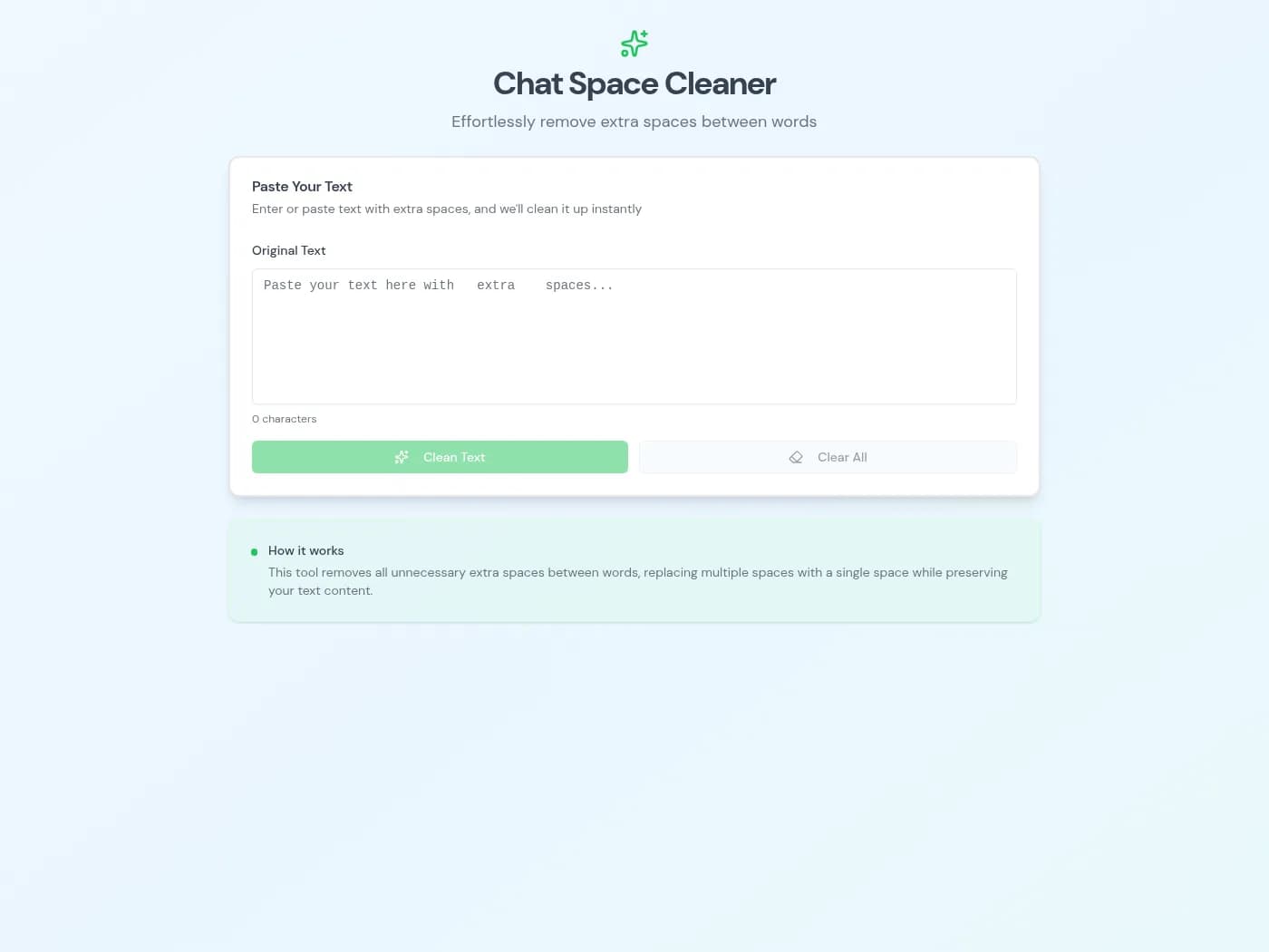 Chat Space Cleaner Tool