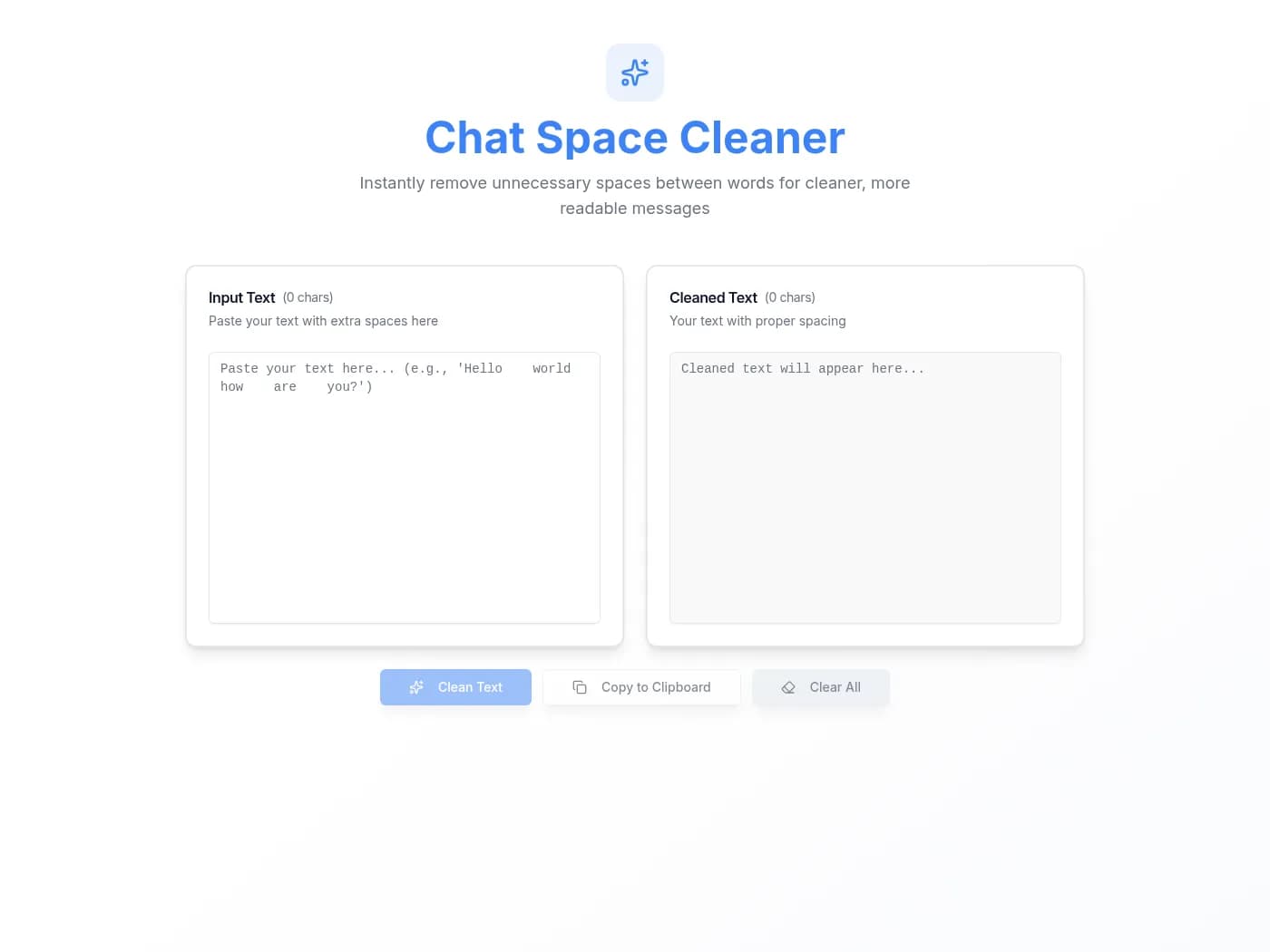 Chat Space Cleaner Tool