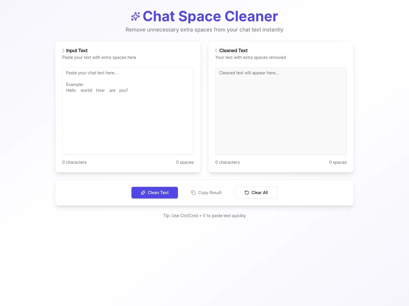 Chat Space Cleaner Tool