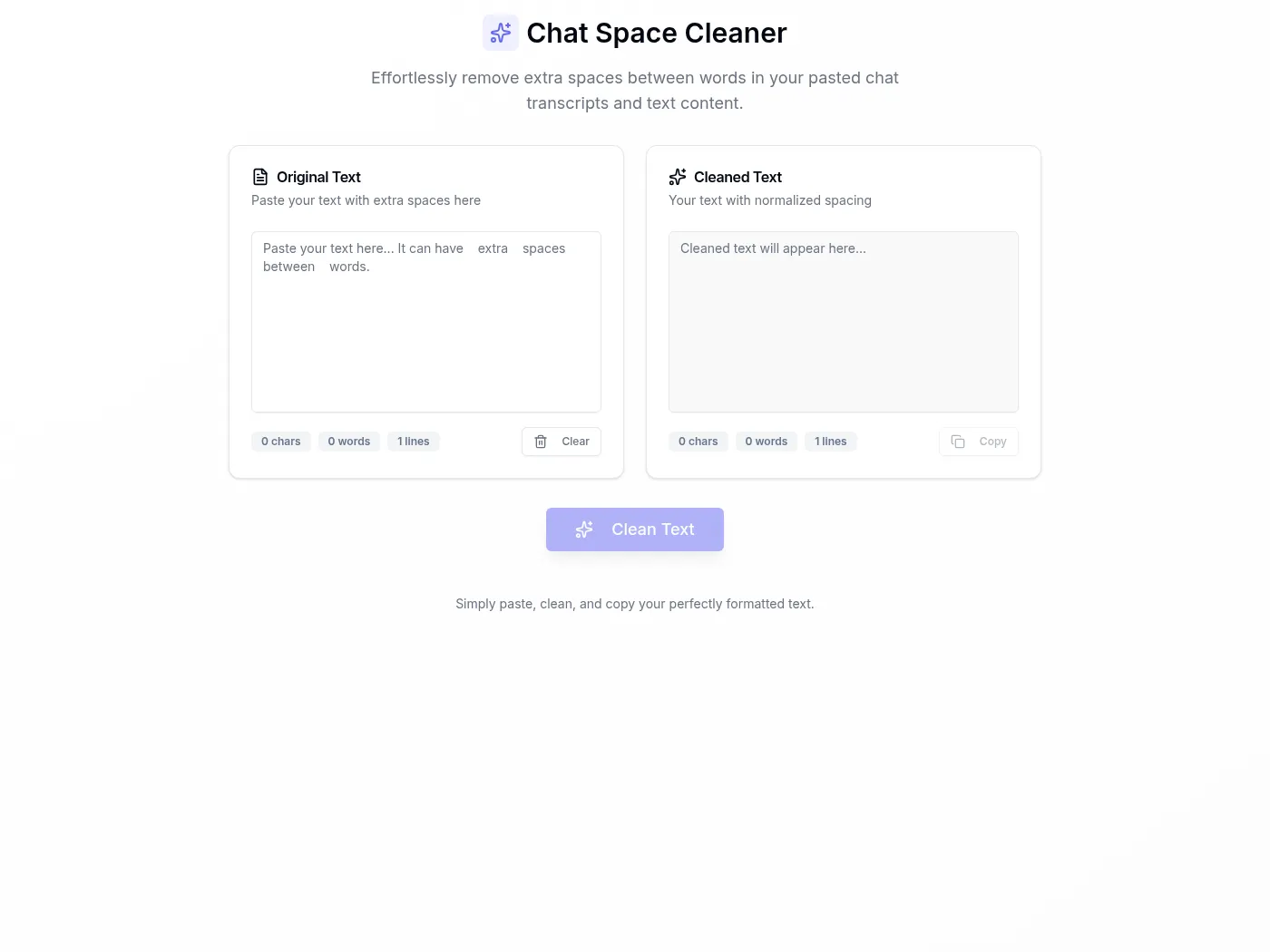 Chat Space Cleaner Tool