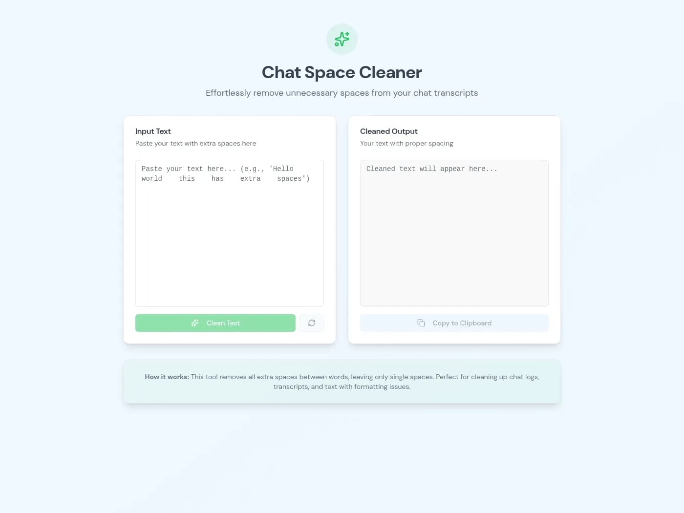 Chat Space Cleaner