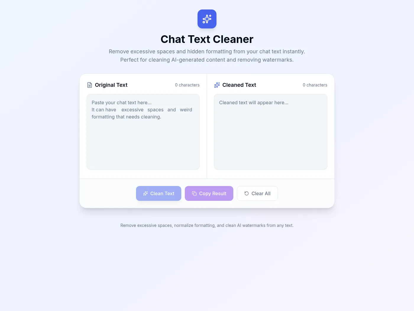 Chat Text Cleaner