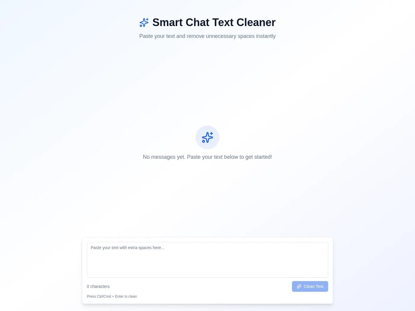 Smart Chat Text Cleaner