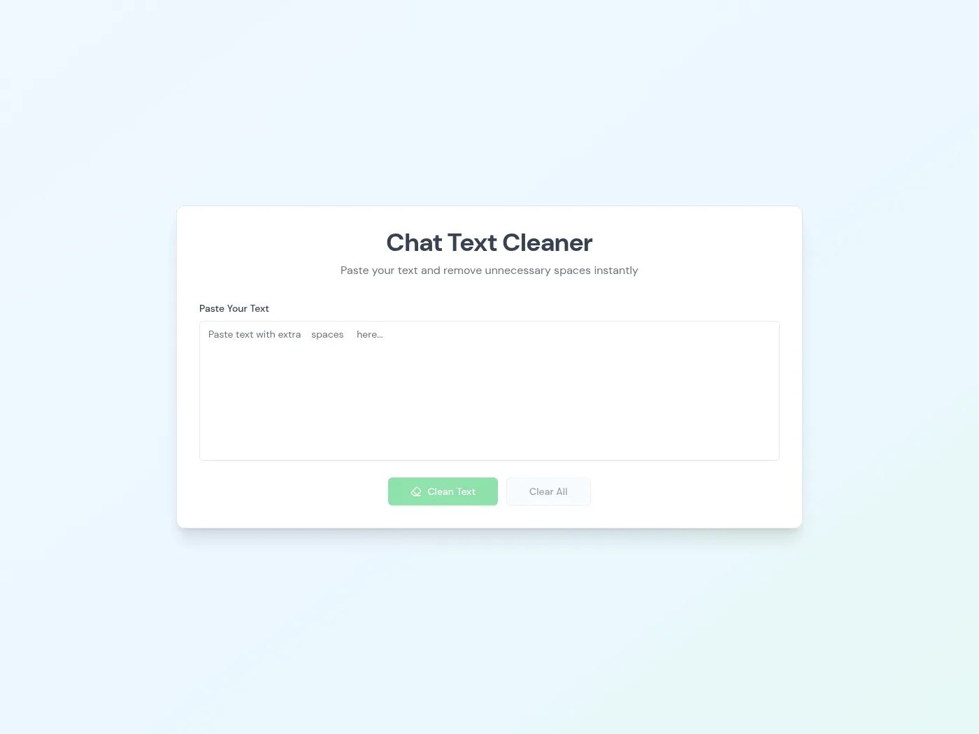 Chat Text Cleaner