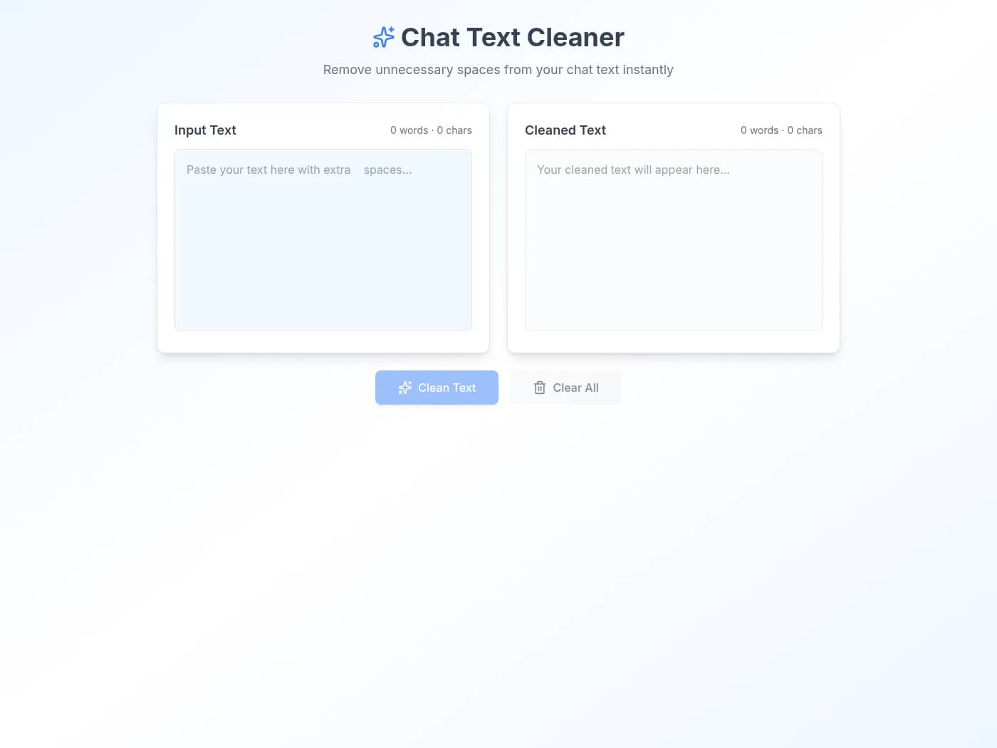 Chat Text Cleaner