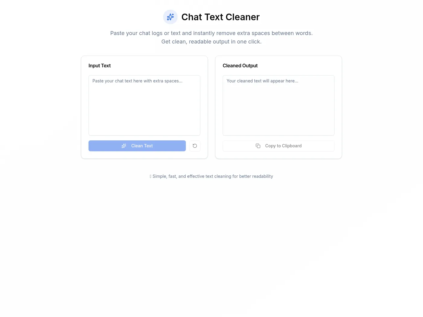 Chat Text Cleaner