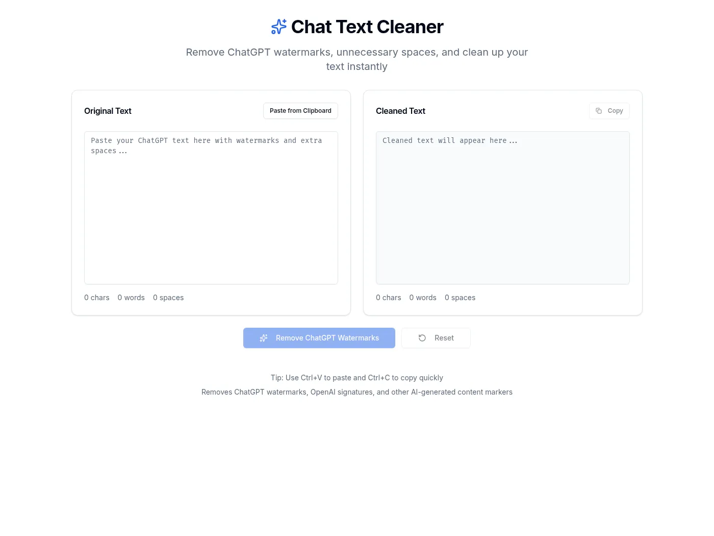 Chat Text Cleaner
