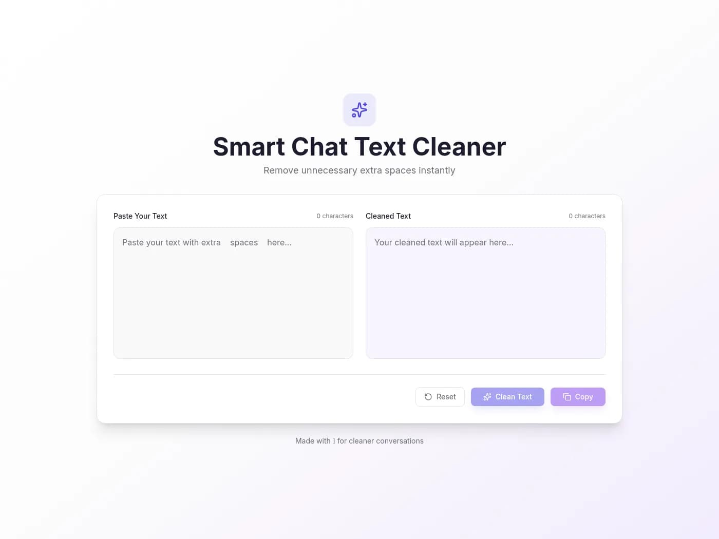 Smart Chat Text Cleaner