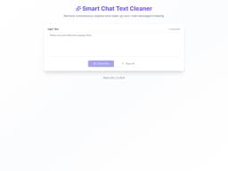 Smart Chat Text Cleaner