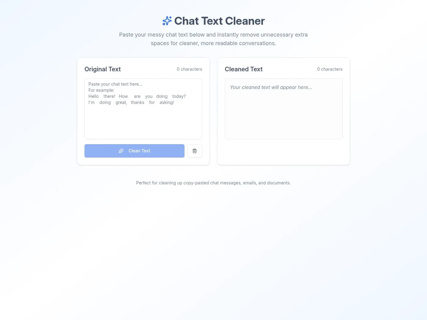 Chat Text Cleaner