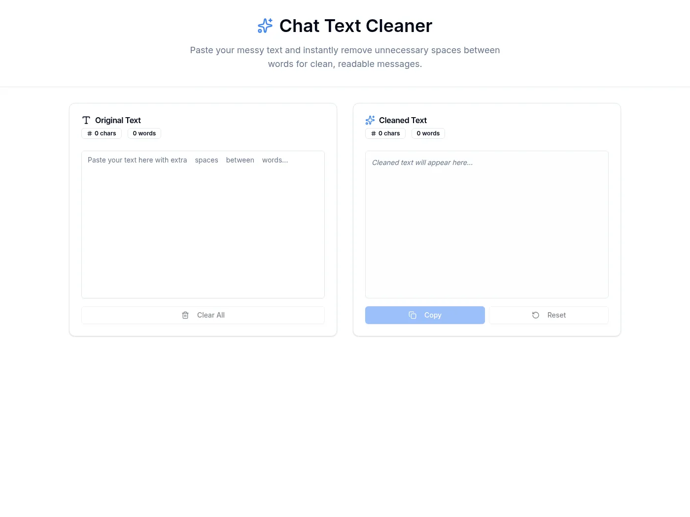 Chat Text Cleaner
