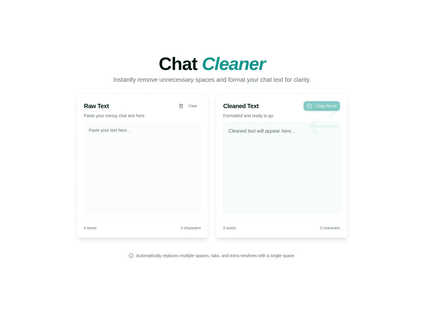 Chat Text Cleaner