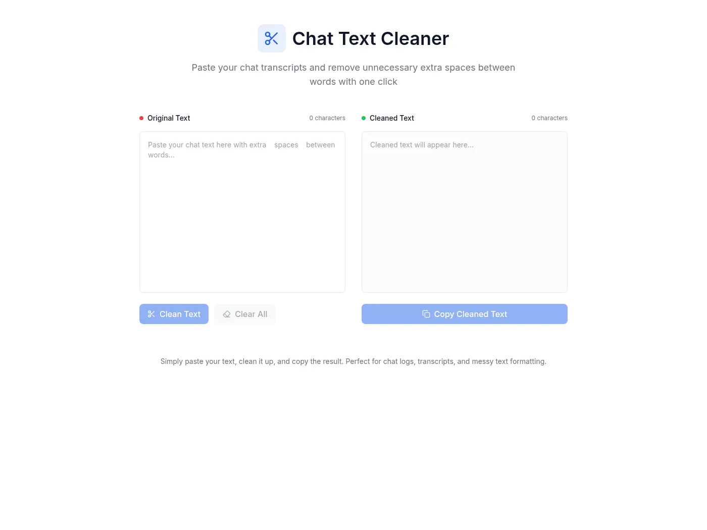 Chat Text Cleaner