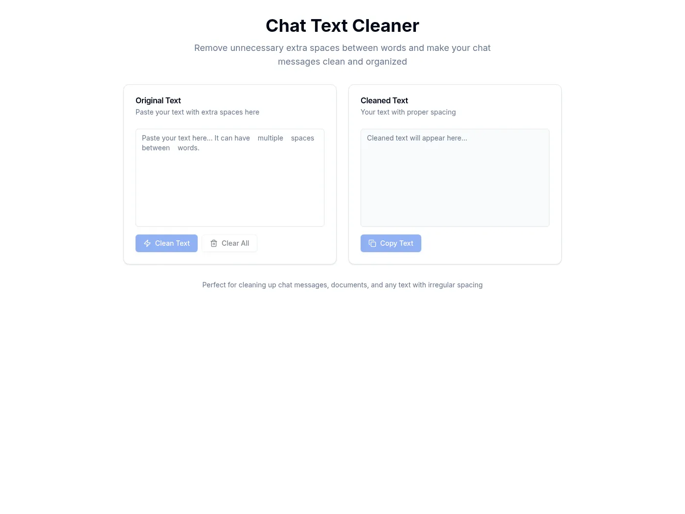 Chat Text Cleaner