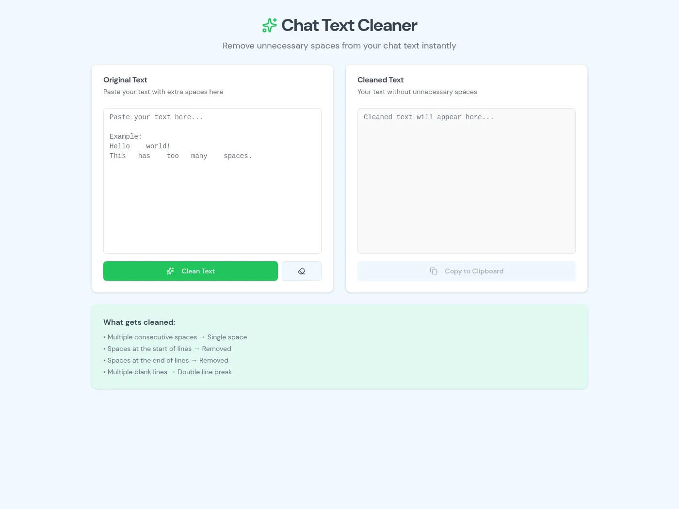 Chat Text Cleaner