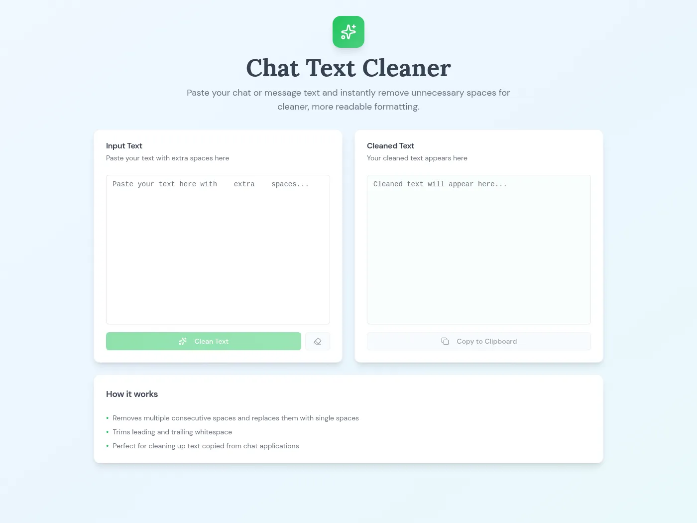 Chat Text Cleaner
