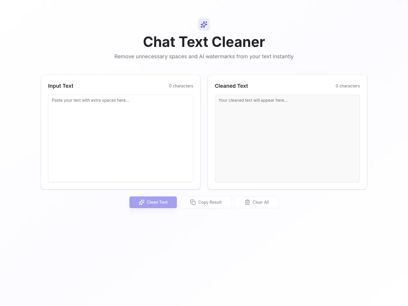 Chat Text Cleaner & AI Watermark Remover
