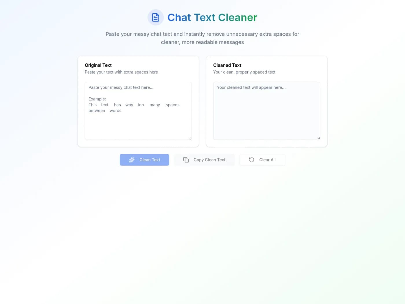 Chat Text Cleaner