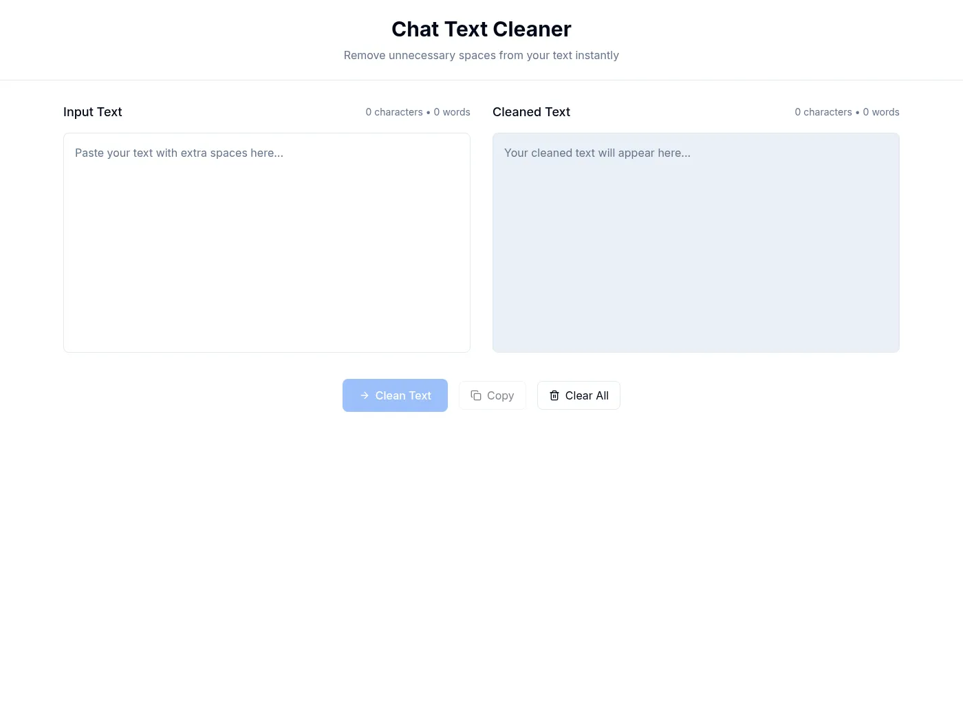 Chat Text Cleaner