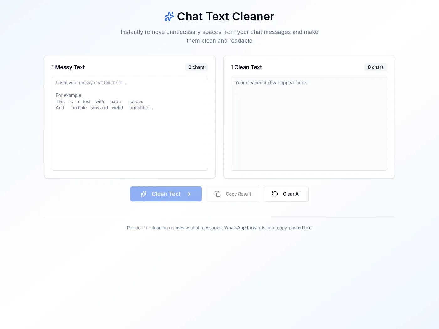 Chat Text Cleaner