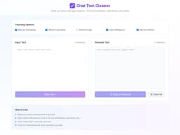Chat Text Cleaner