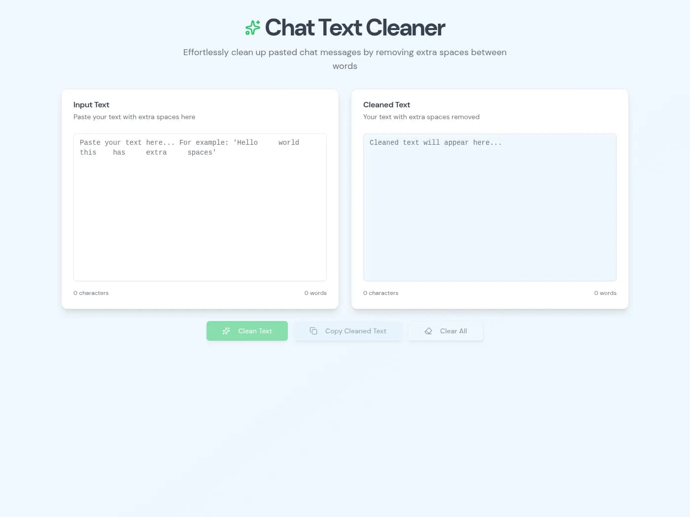 Chat Text Cleaner