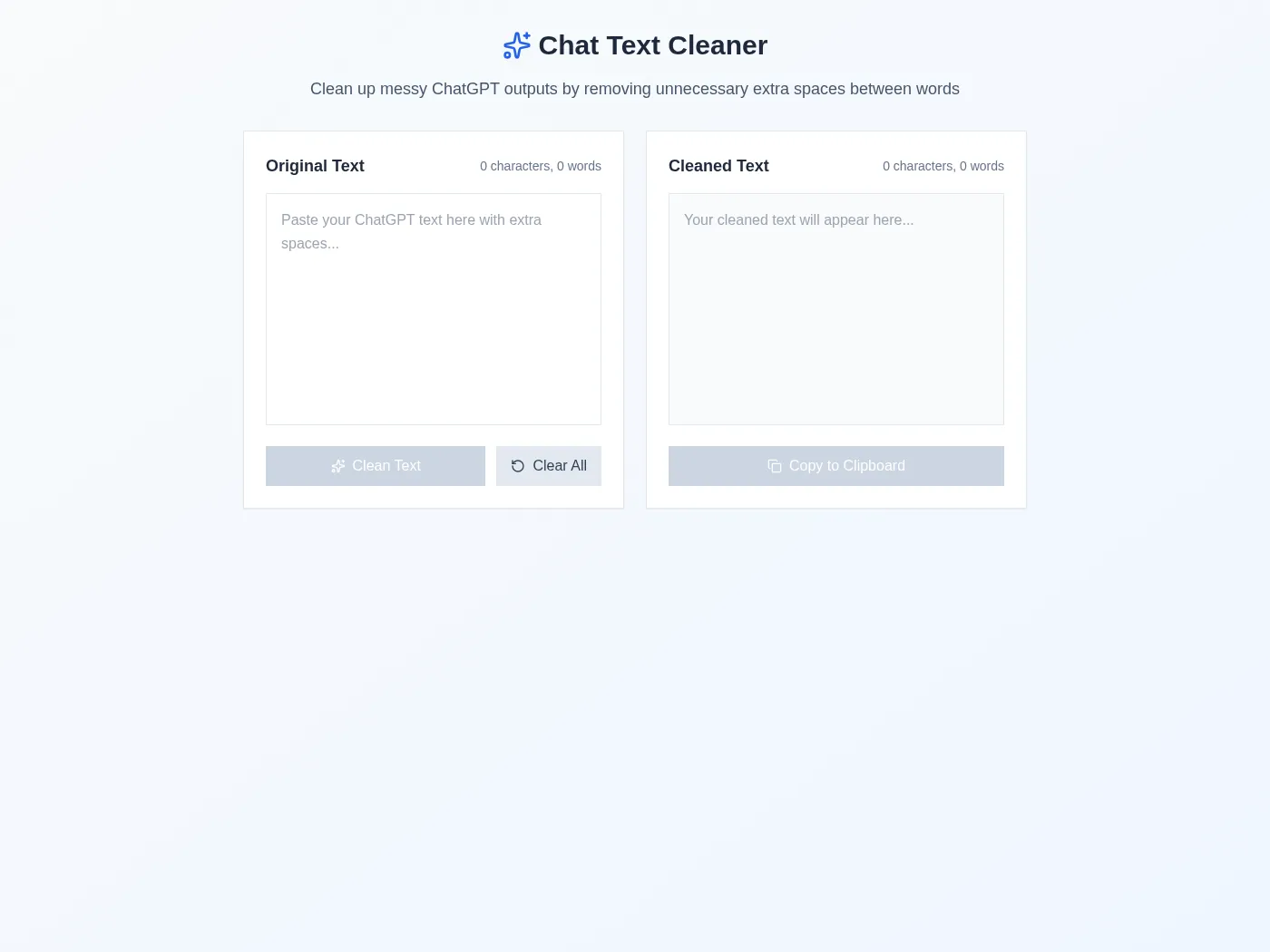 Chat Text Cleaner