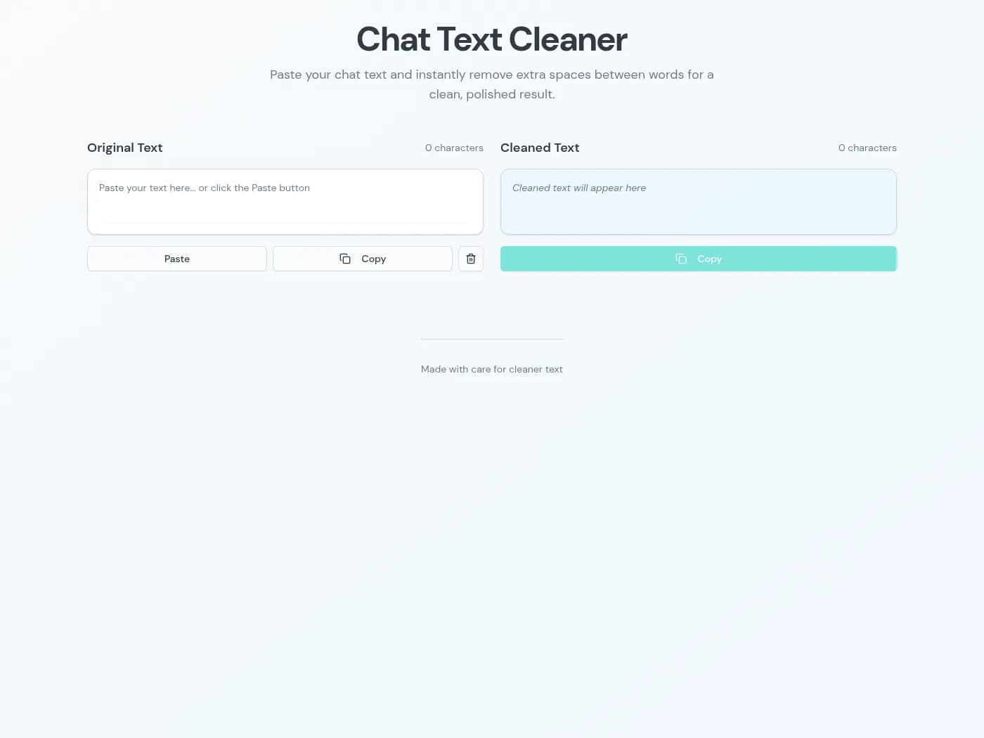Chat Text Cleaner