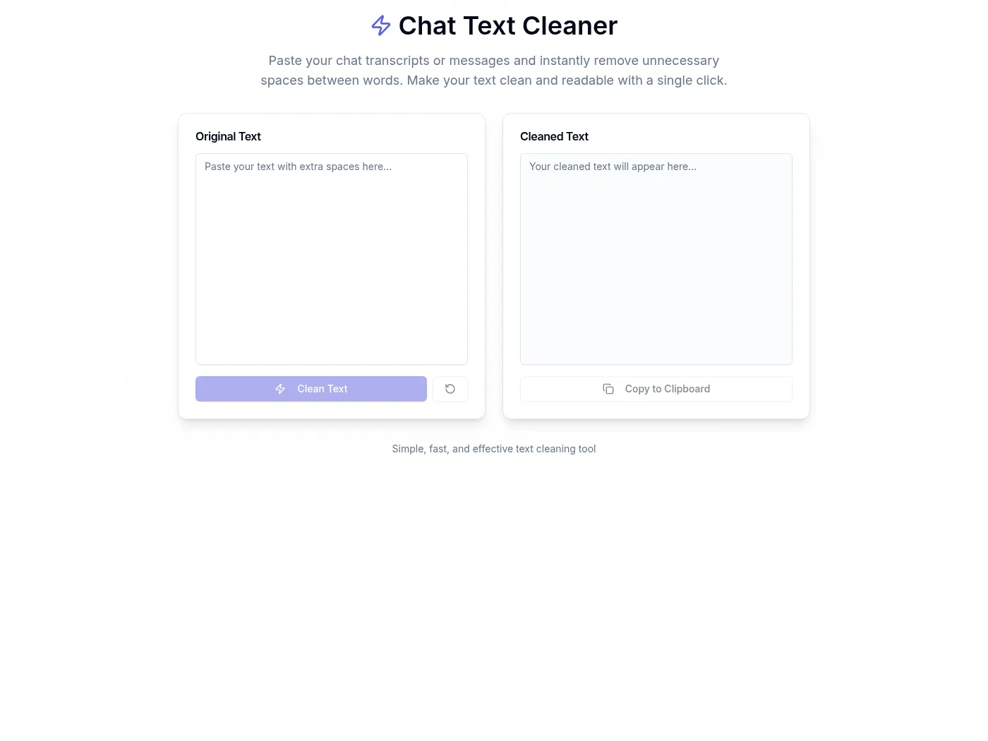 Chat Text Cleaner