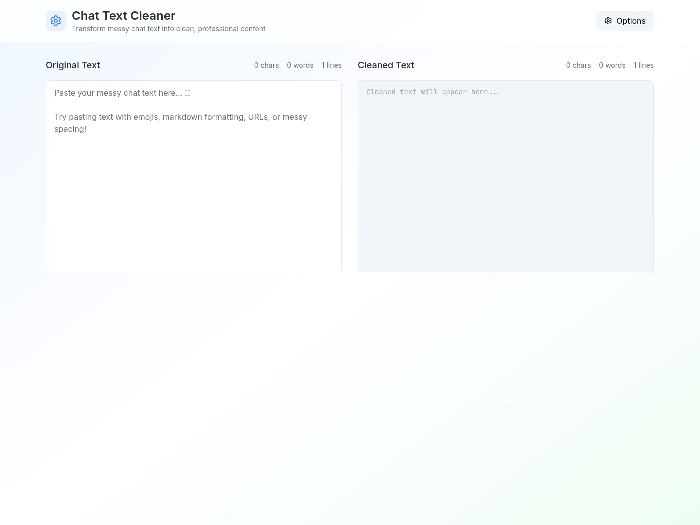 Chat Text Cleaner