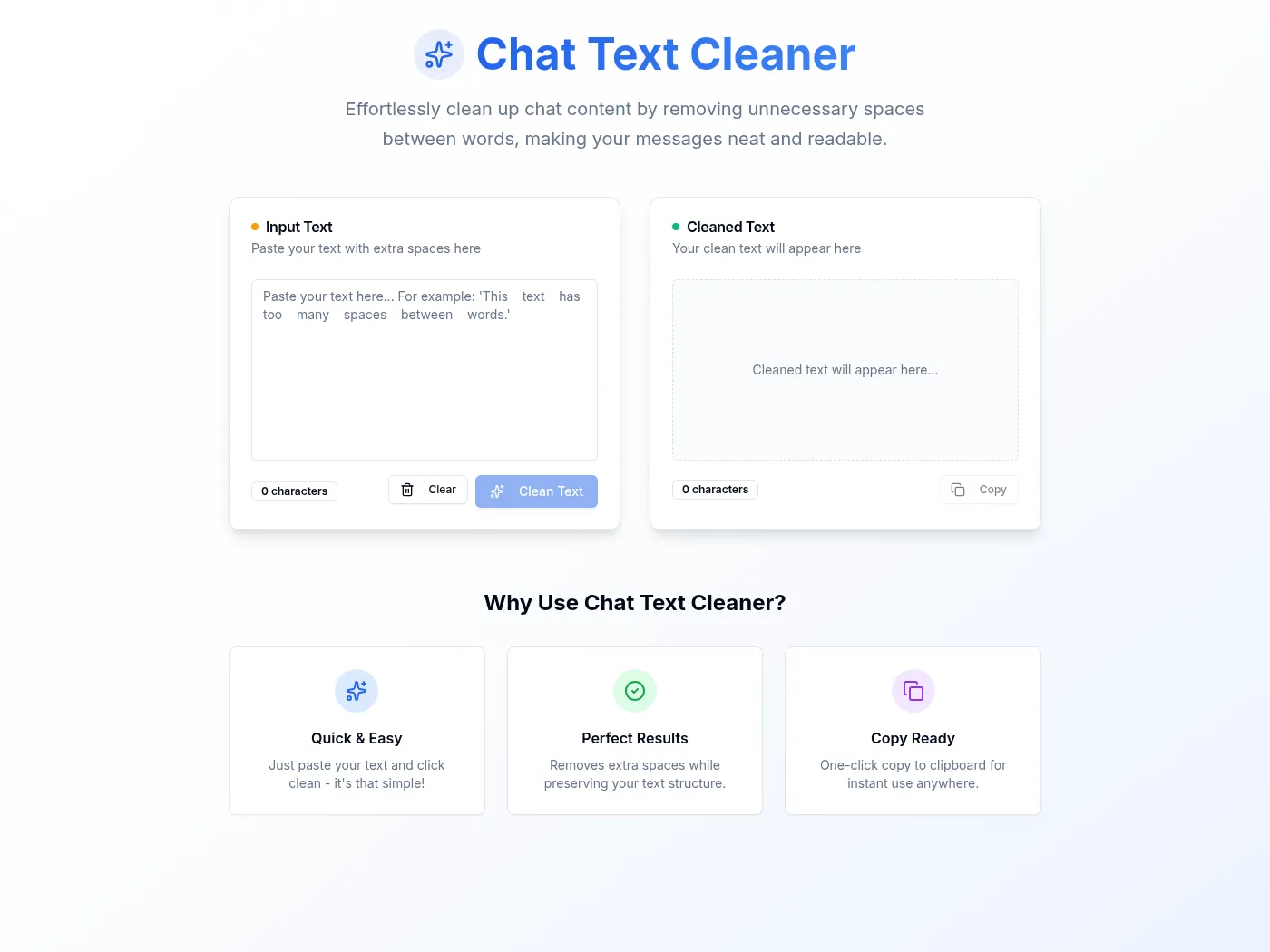 Chat Text Cleaner