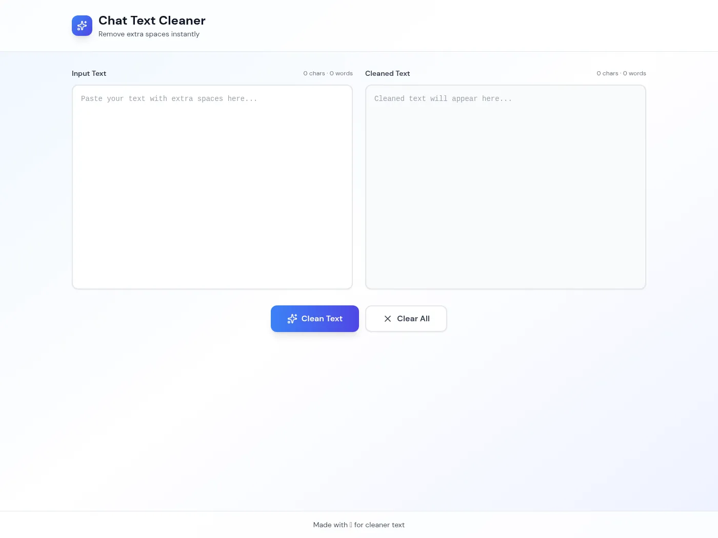 Chat Text Cleaner