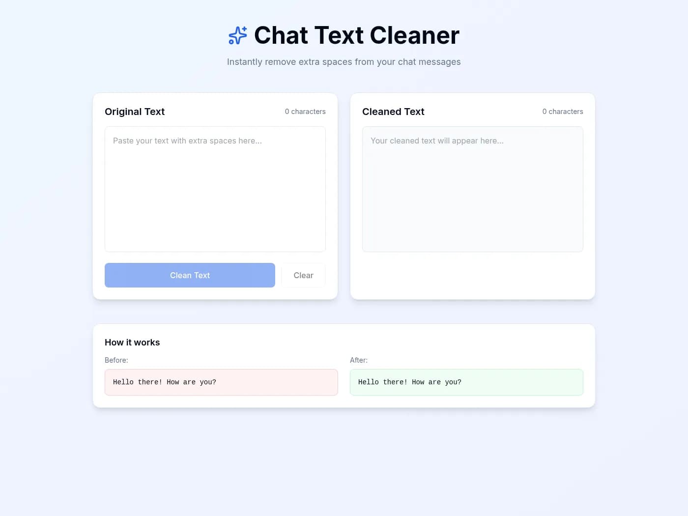 Chat Text Cleaner