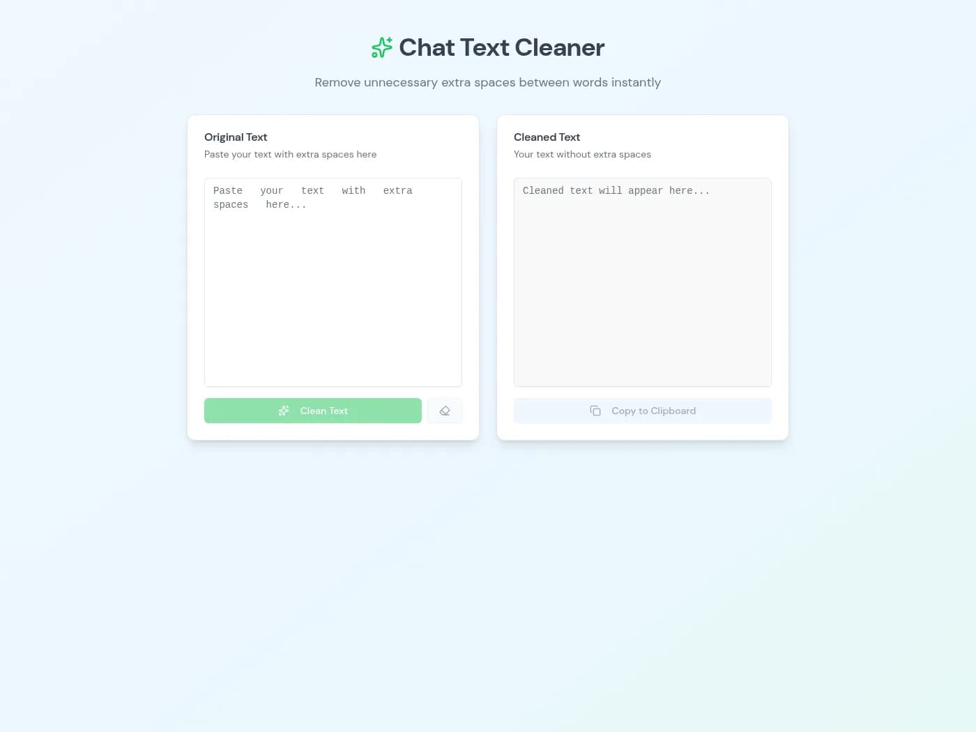 Chat Text Cleaner Tool