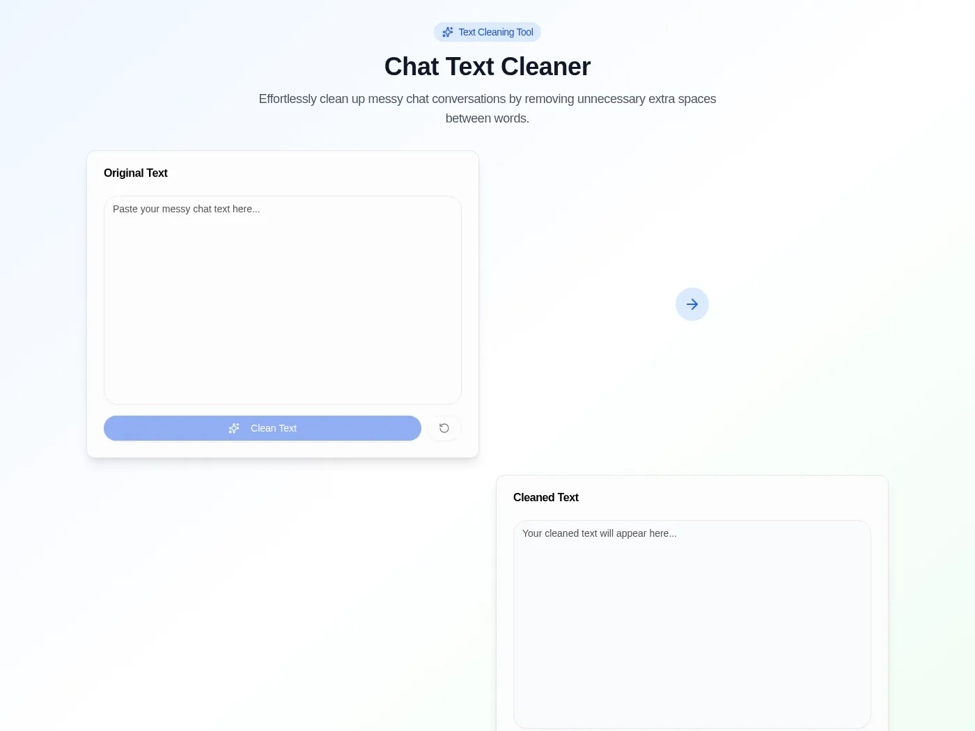 Chat Text Cleaner Tool