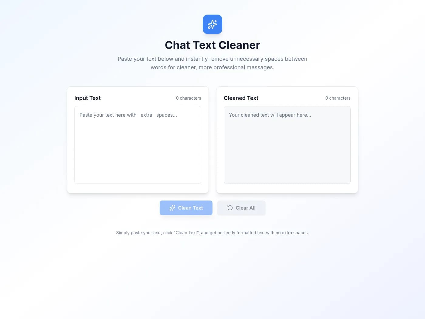 Chat Text Cleaner Tool