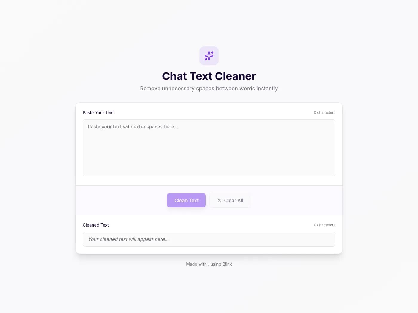 Chat Text Cleaner
