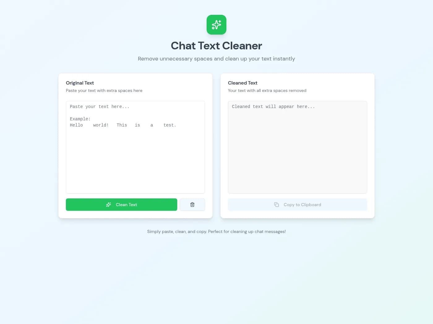 Chat Text Cleaner