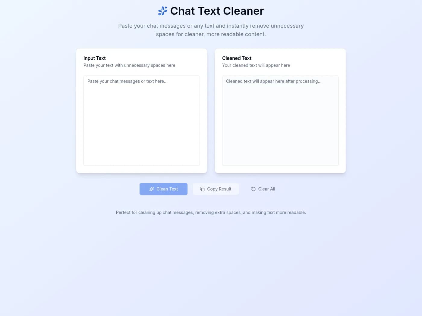 Chat Text Cleaner