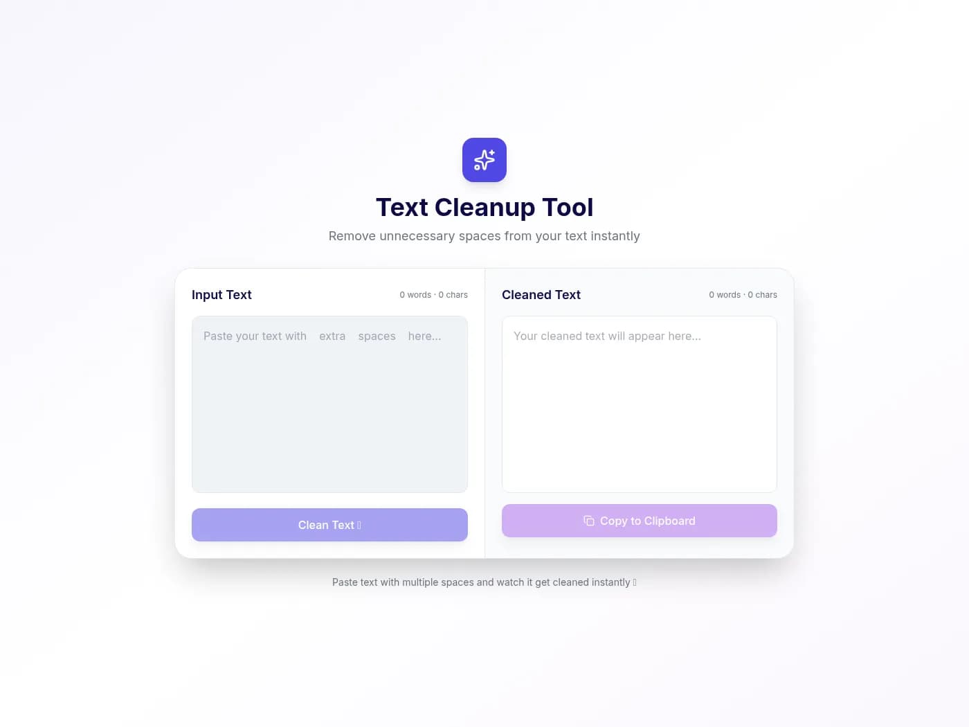 Chat Text Cleanup Tool