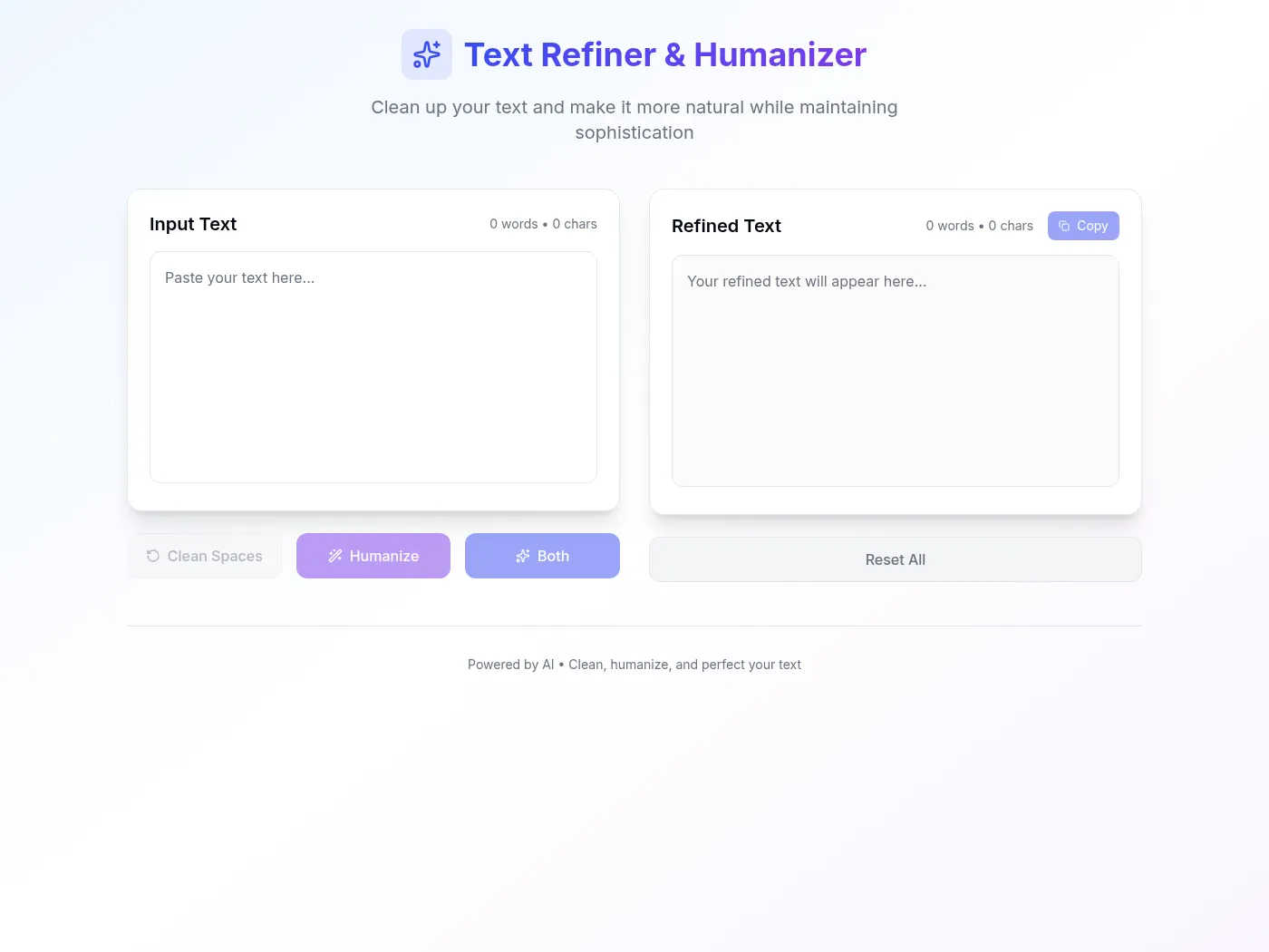Chat Text Refiner & Humanizer
